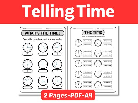 Image result for Basic Telling Time Worksheets
