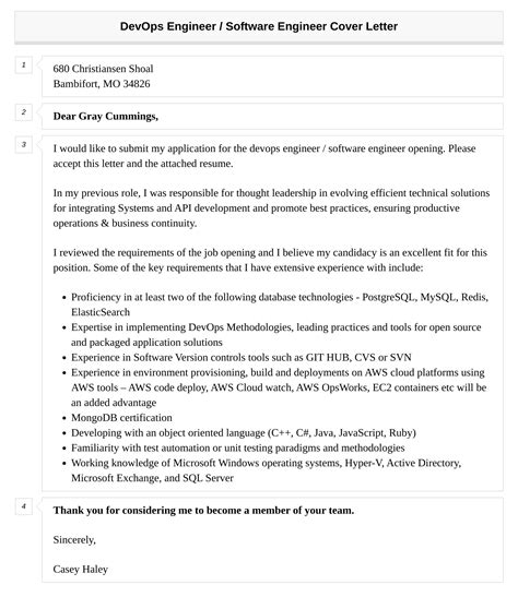 Image result for DevOps Engineer Cover Letter Examples