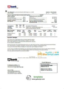Image result for Credit Card Billing Statement Example