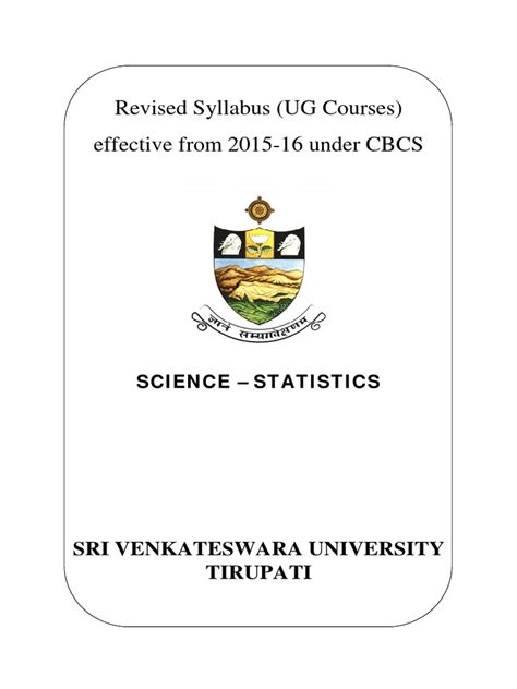 Image result for BSc Statistics Syllabus