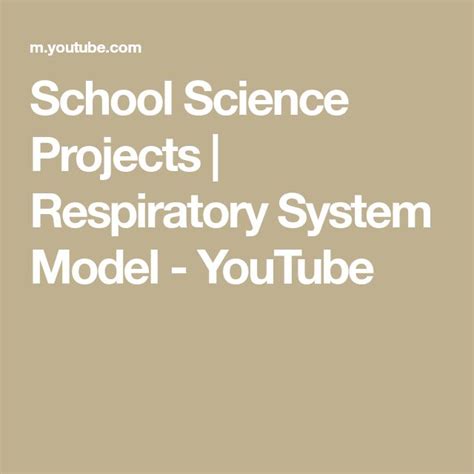 Image result for Respiratory System Science Project