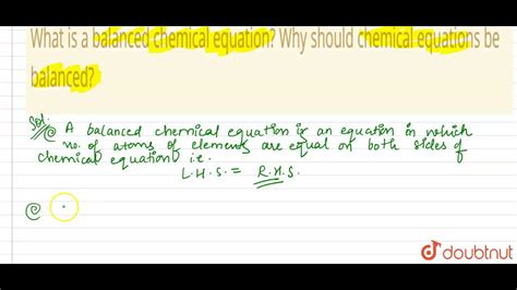 Image result for Balanced Chemical Equation Example