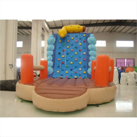 Inflatable Climbing Wall And Slide Big Blow Up Rock Climbing Wall
