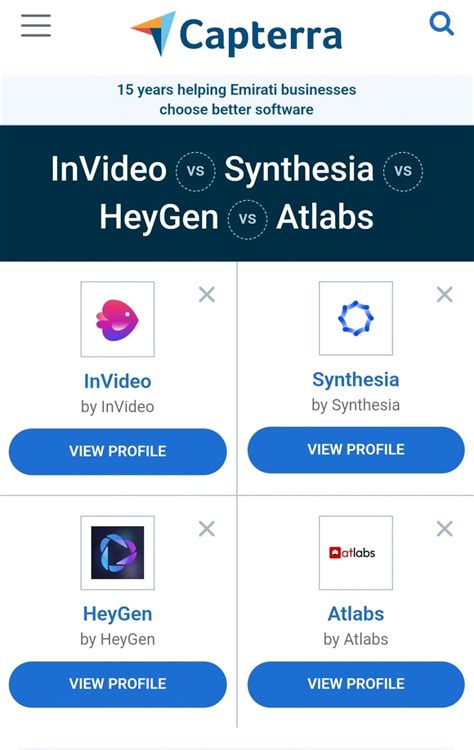 Image result for Capterra Comparison Tool
