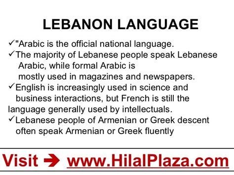 Image result for Lebanon Language
