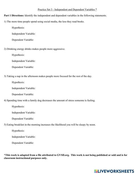 Image result for Variables Practice Answer Worksheet