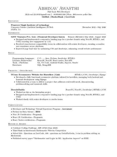 Image result for HackerRank Built Resume