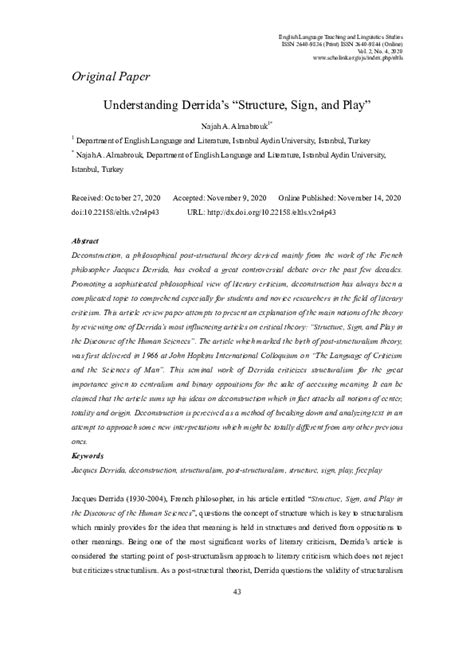 Image result for Derrida Structure