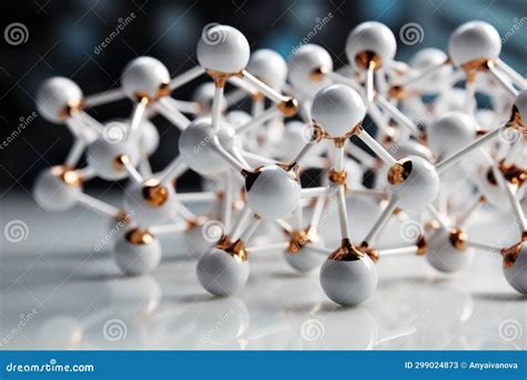 Molecular Structure of a Chemical Compound Stock Illustration ...