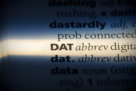 Image result for Dat Definition