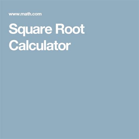 Image result for Square Root Value Calculator