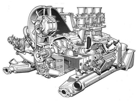 Image result for Technical Drawing Car Engine
