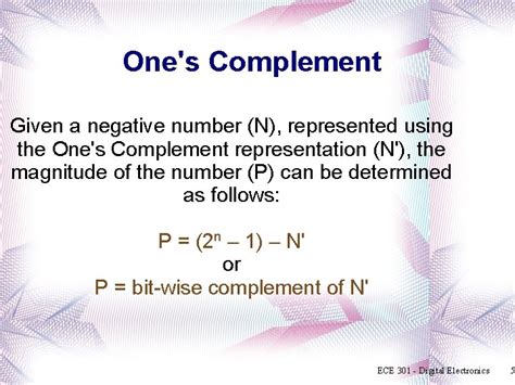 Image result for One's Complement Tutorial