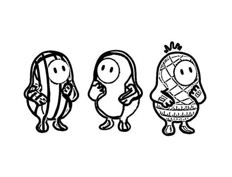 Image result for Fall Guys Coloring Pages