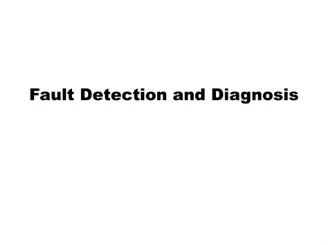 Image result for Fault Detection PowerPoint