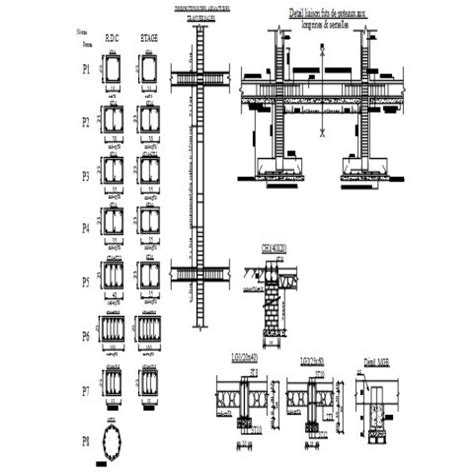 Image result for Column CAD Drawing