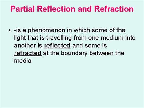 Image result for Partial Reflection