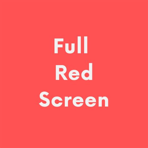 Image result for Red Full Screen