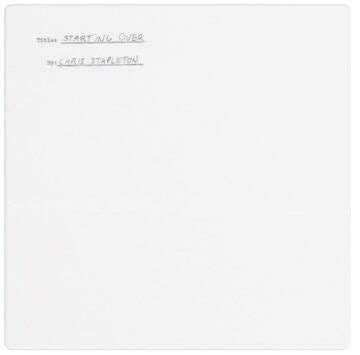 Image result for Starting Over Cover Chris Stapleton