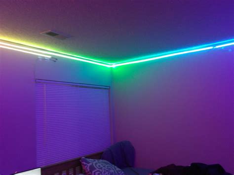 Image result for Changing Color LED Light around Room