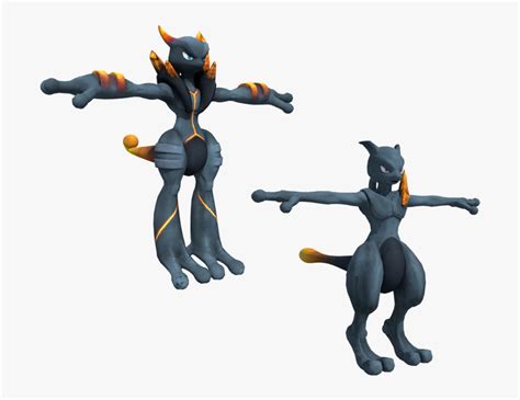Shadow Mewtwo Mega Evolution, HD Png Download - kindpng