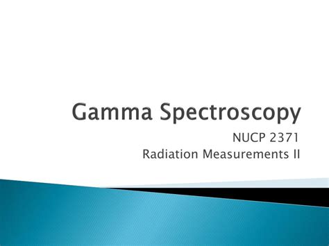 Image result for Gamma Spectroscopy