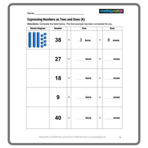 Image result for Math Place Value Worksheets