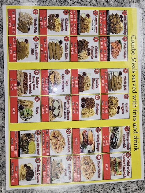 Image result for Pops St. Louis Menu