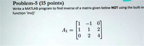 Image result for MATLAB How to Find Inverse of Matrix