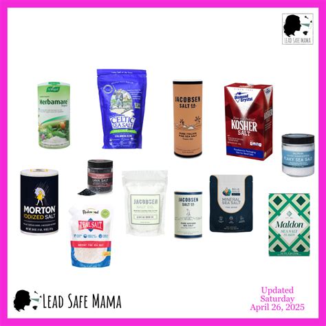 Image result for Salt Comparison Chart