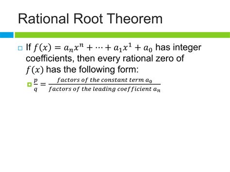 Image result for Rational Root Theorem