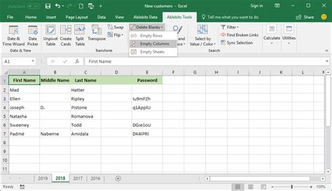 Image result for How to Remove Empty Columns in Excel
