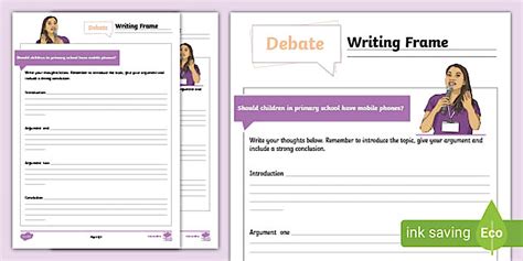 Image result for Debate Writing Frame