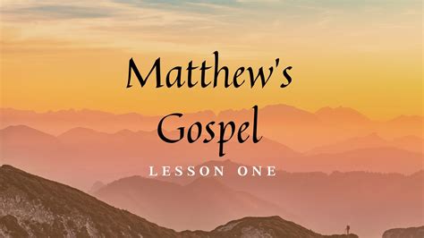 Image result for BSF Matthew Lesson 4 Lecture