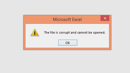 Image result for Corrupted File Error Message