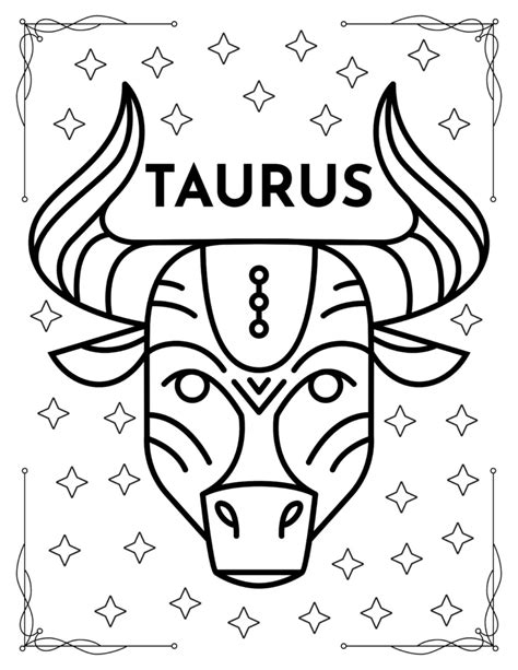 Image result for Taurus Coloring Pages