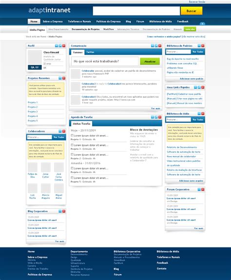 Image result for Intranet Interface