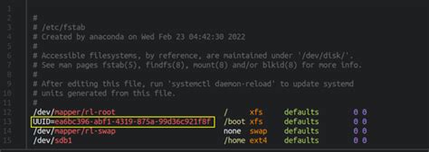 Image result for Fstab Examples