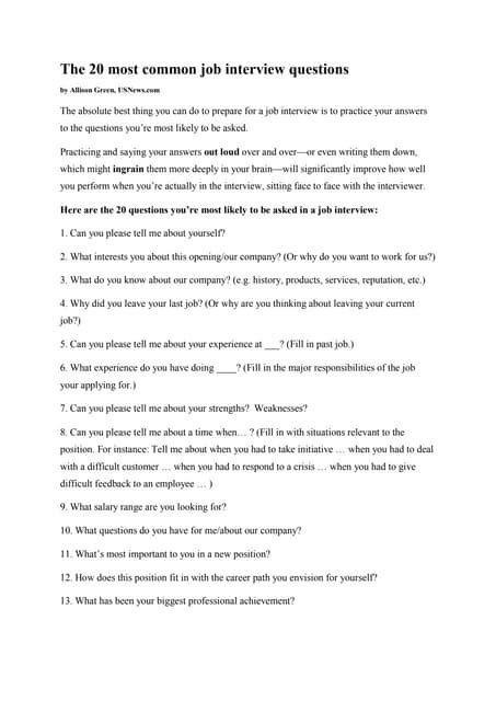 Image result for Job Interview Questions