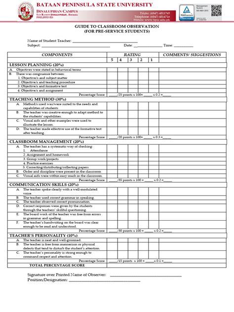 Image result for Class Observation Guide Pre-K