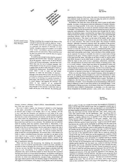 Image result for Derrida Structure