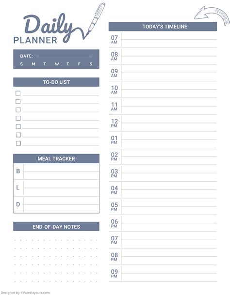 Image result for Daily Timeline Template