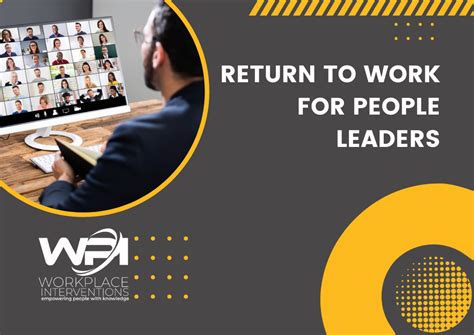 Image result for Return to Work Training