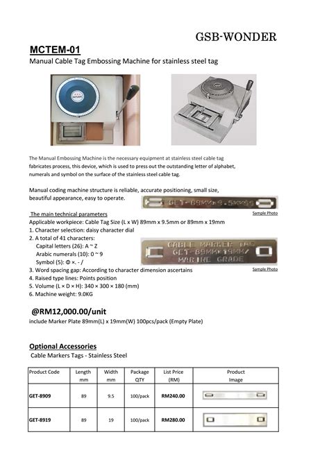 Image result for Cable Tag Embossing Machine