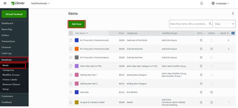 Image result for Clover How to Add My Menu