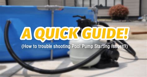 Image result for Pool Pump Troubleshooting Guide
