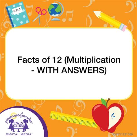Image result for Multiplication Facts by 12