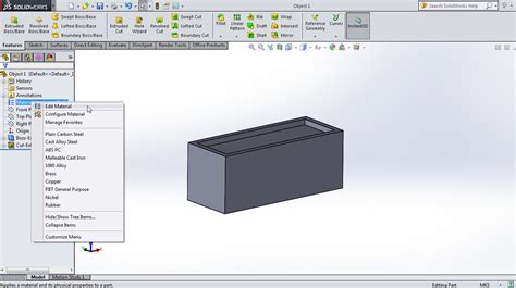 Image result for How to Add Material in SolidWorks