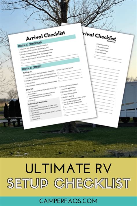 Image result for RV Checklist