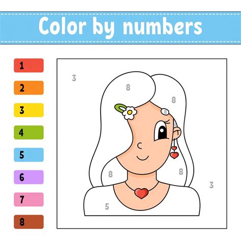 Image result for Addition Color by Numbers Girl